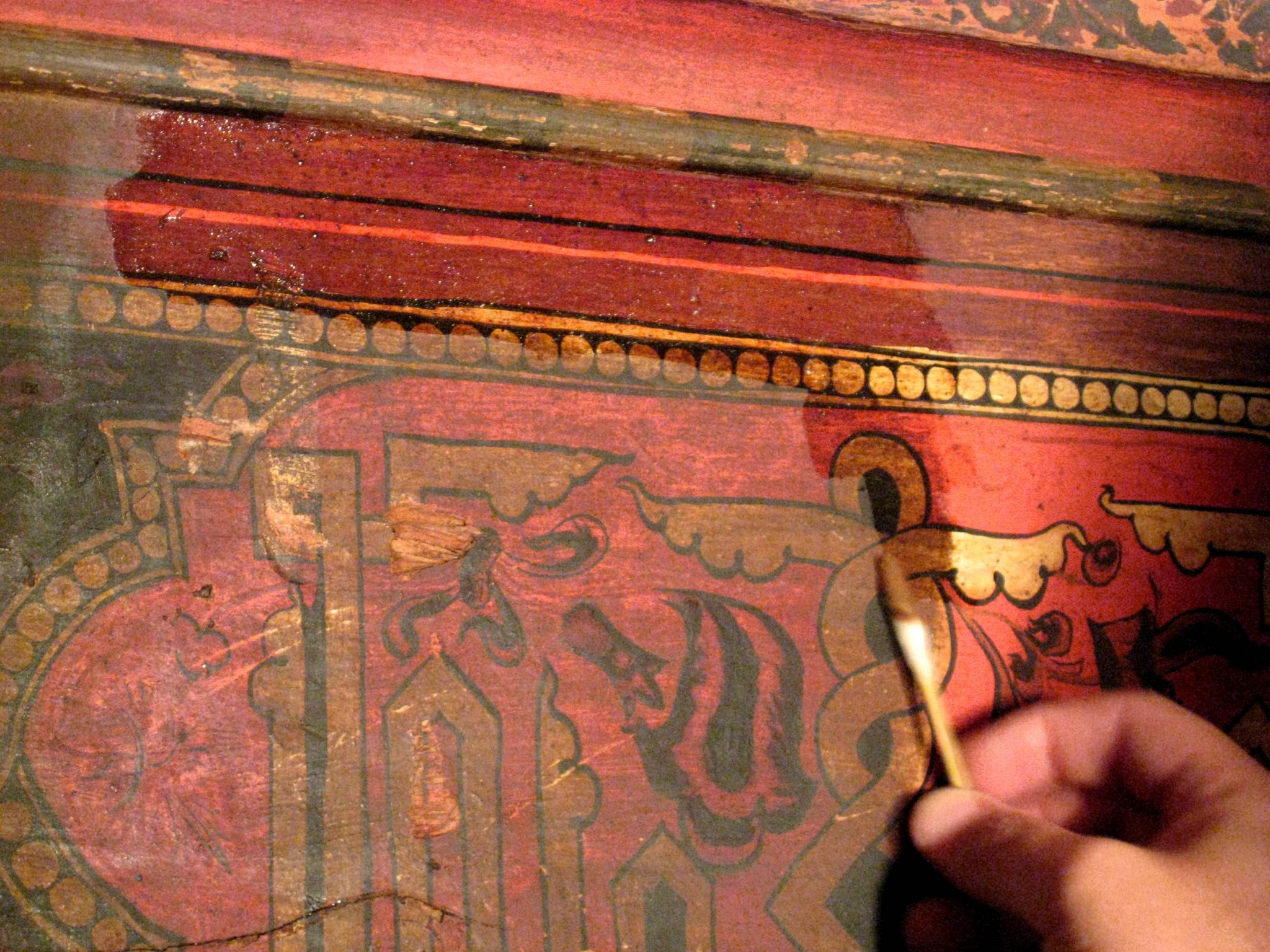Starting the Treatment of Hearst Castle's Morning Room Ceiling ...